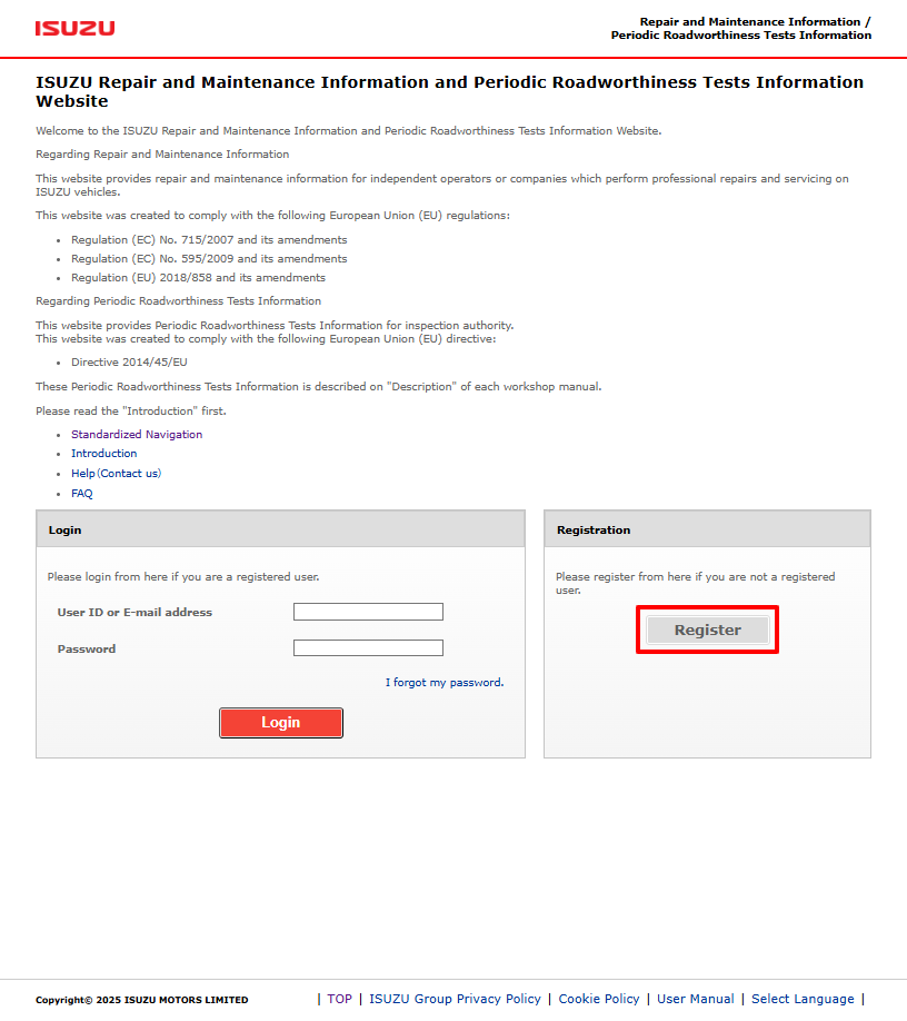 ISUZU Repair and Maintenance Information