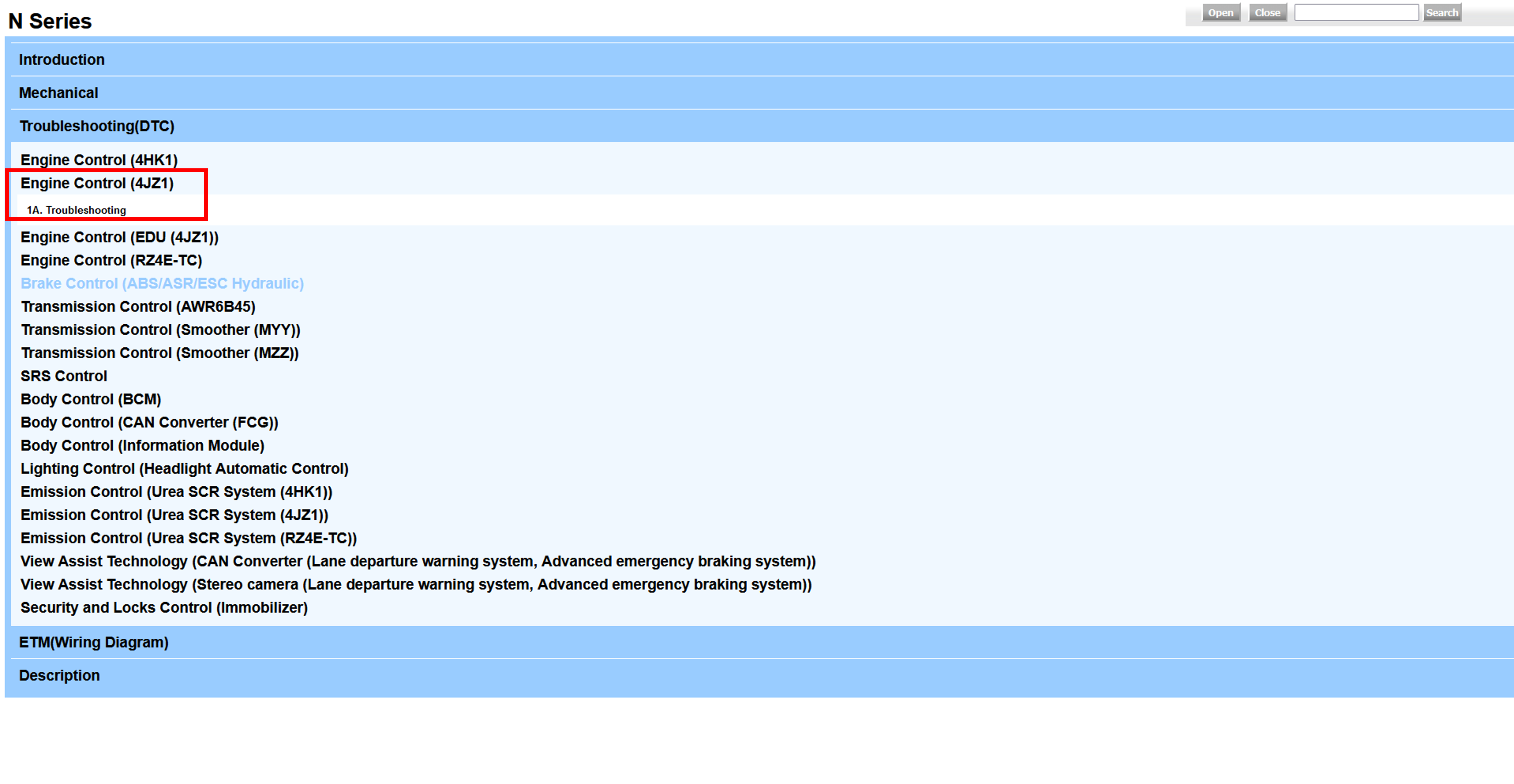 ISUZU Repair and Maintenance Information