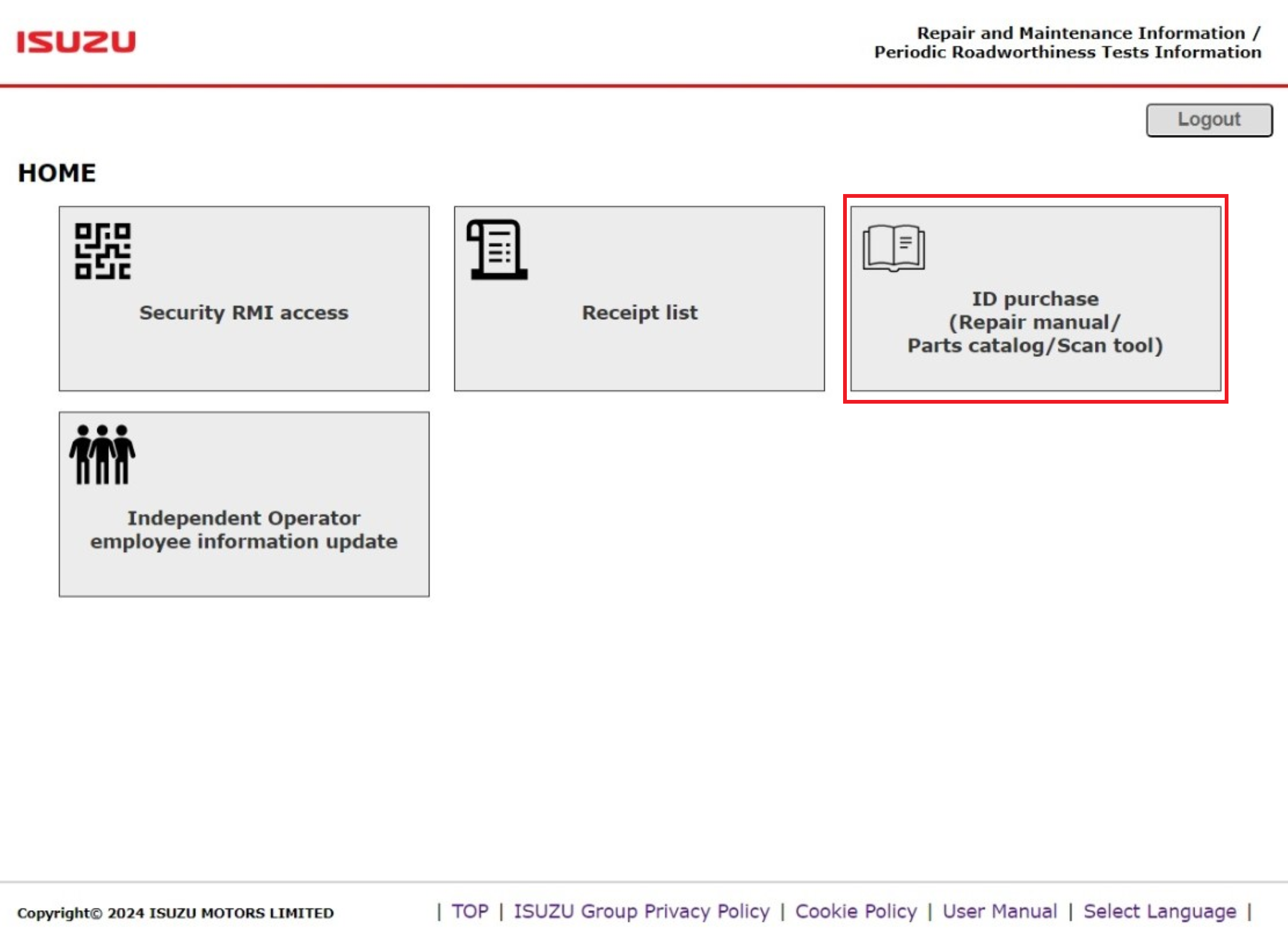 ISUZU Repair and Maintenance Information