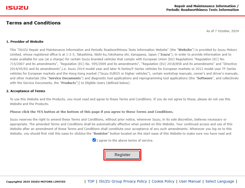 ISUZU Repair and Maintenance Information