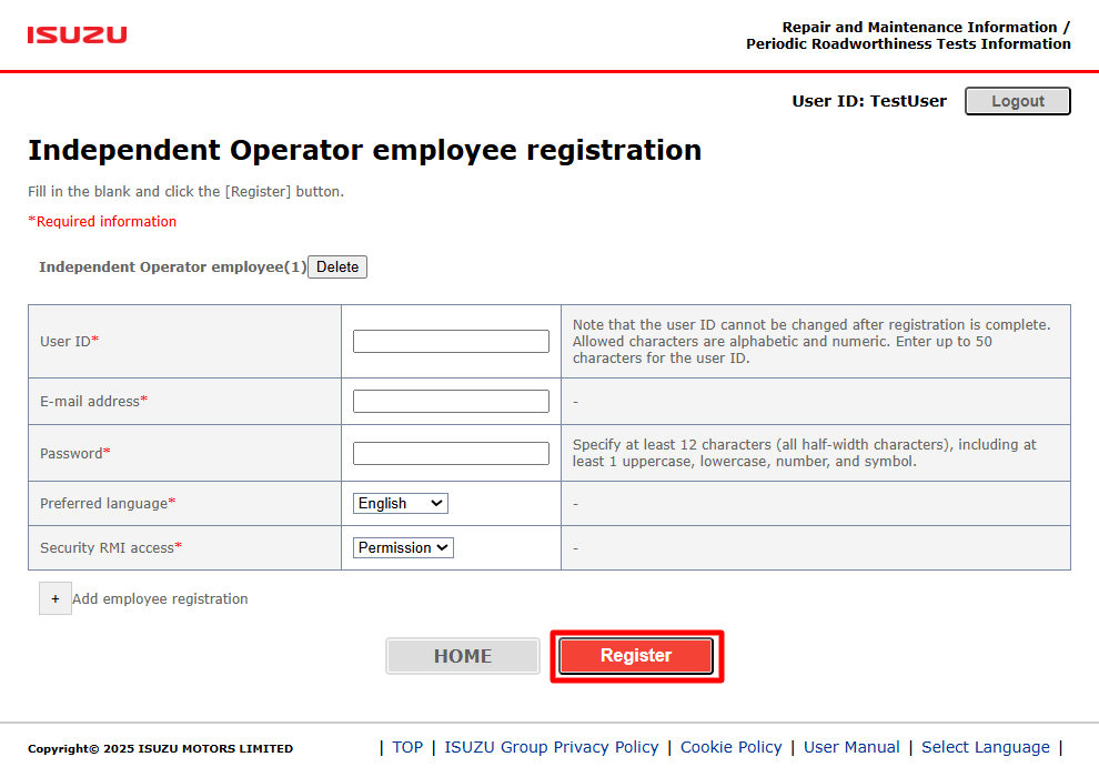 ISUZU Repair and Maintenance Information