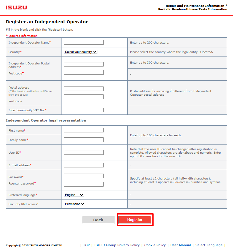 ISUZU Repair and Maintenance Information