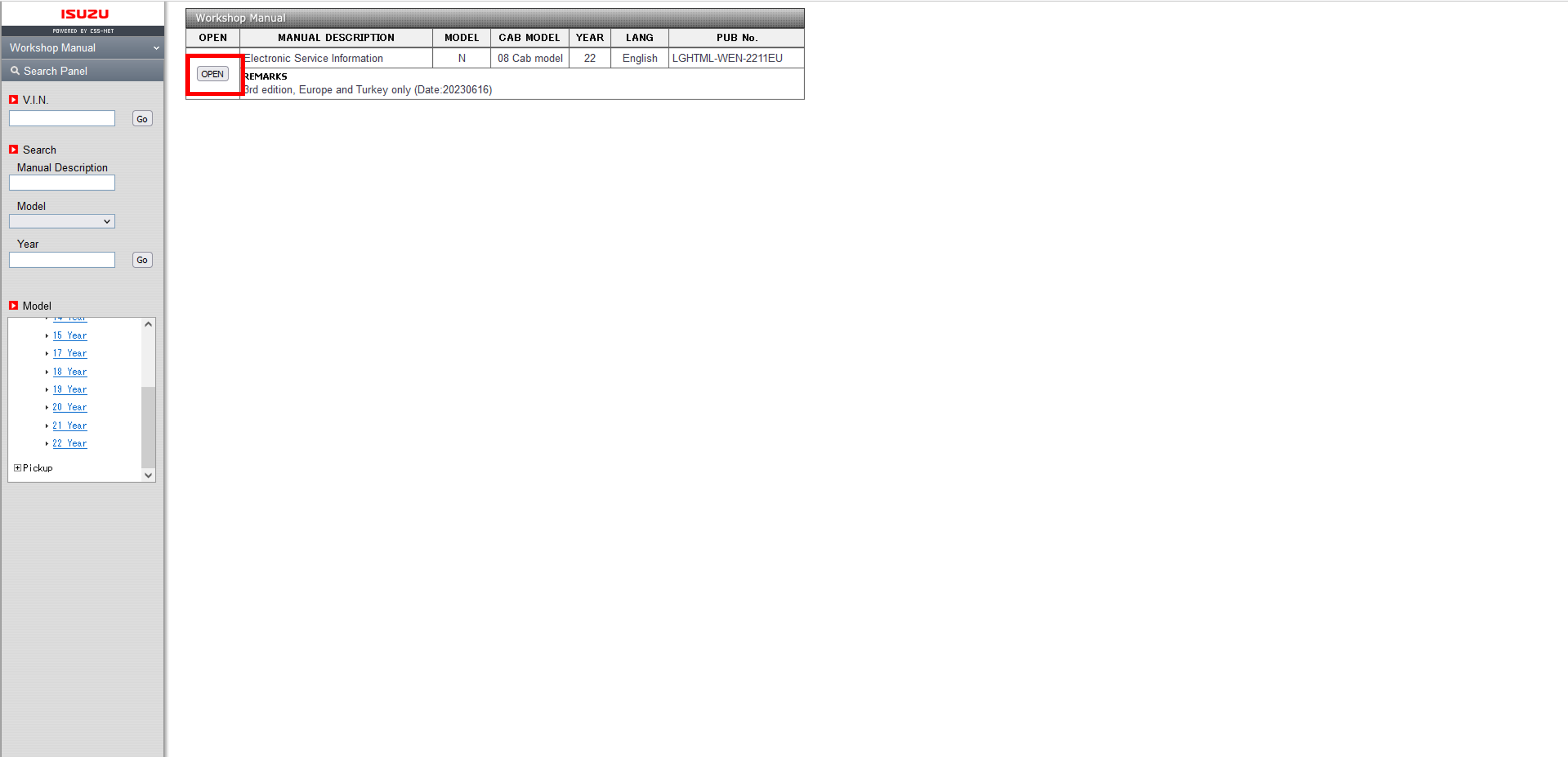 ISUZU Repair and Maintenance Information