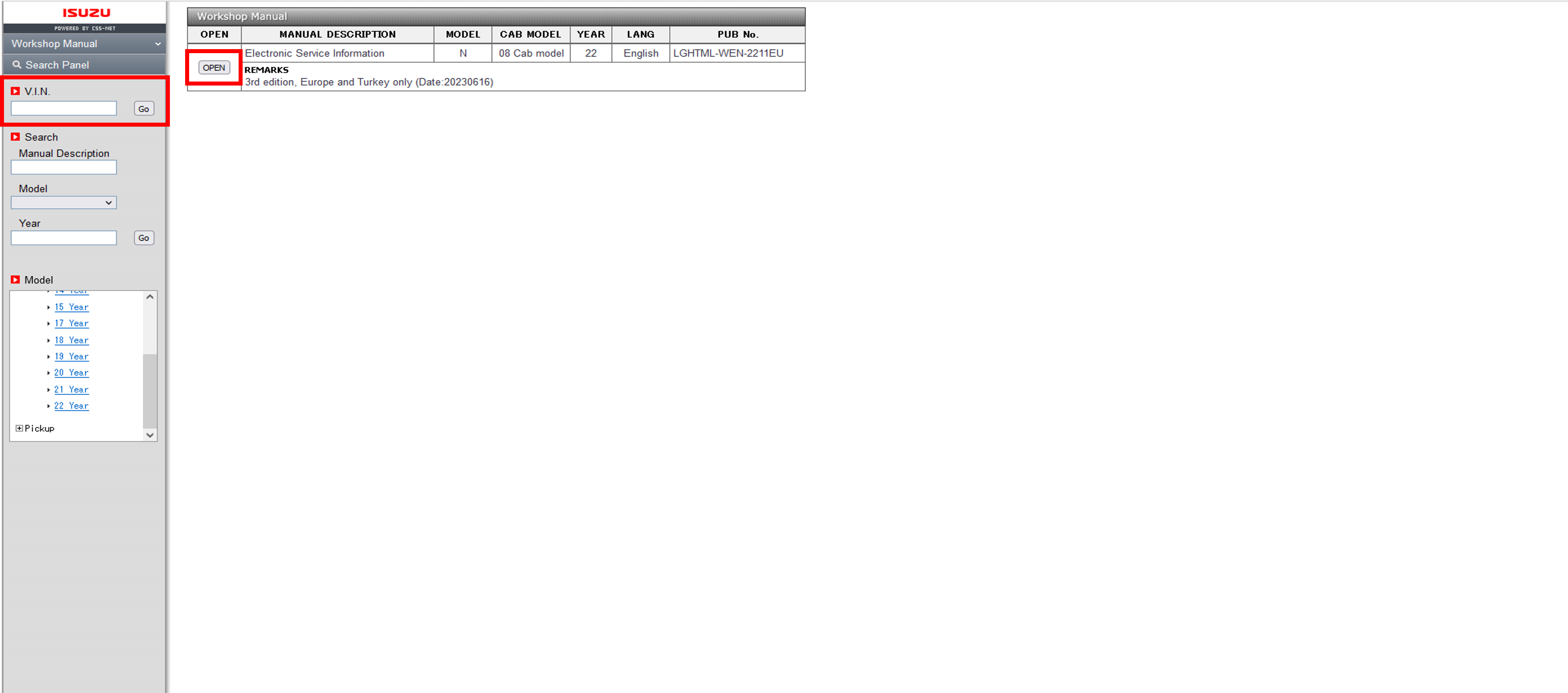 ISUZU Repair and Maintenance Information